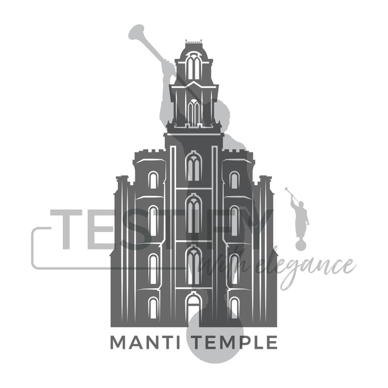 Manti Utah Temple (LDS) SVG Bundle - Etsy