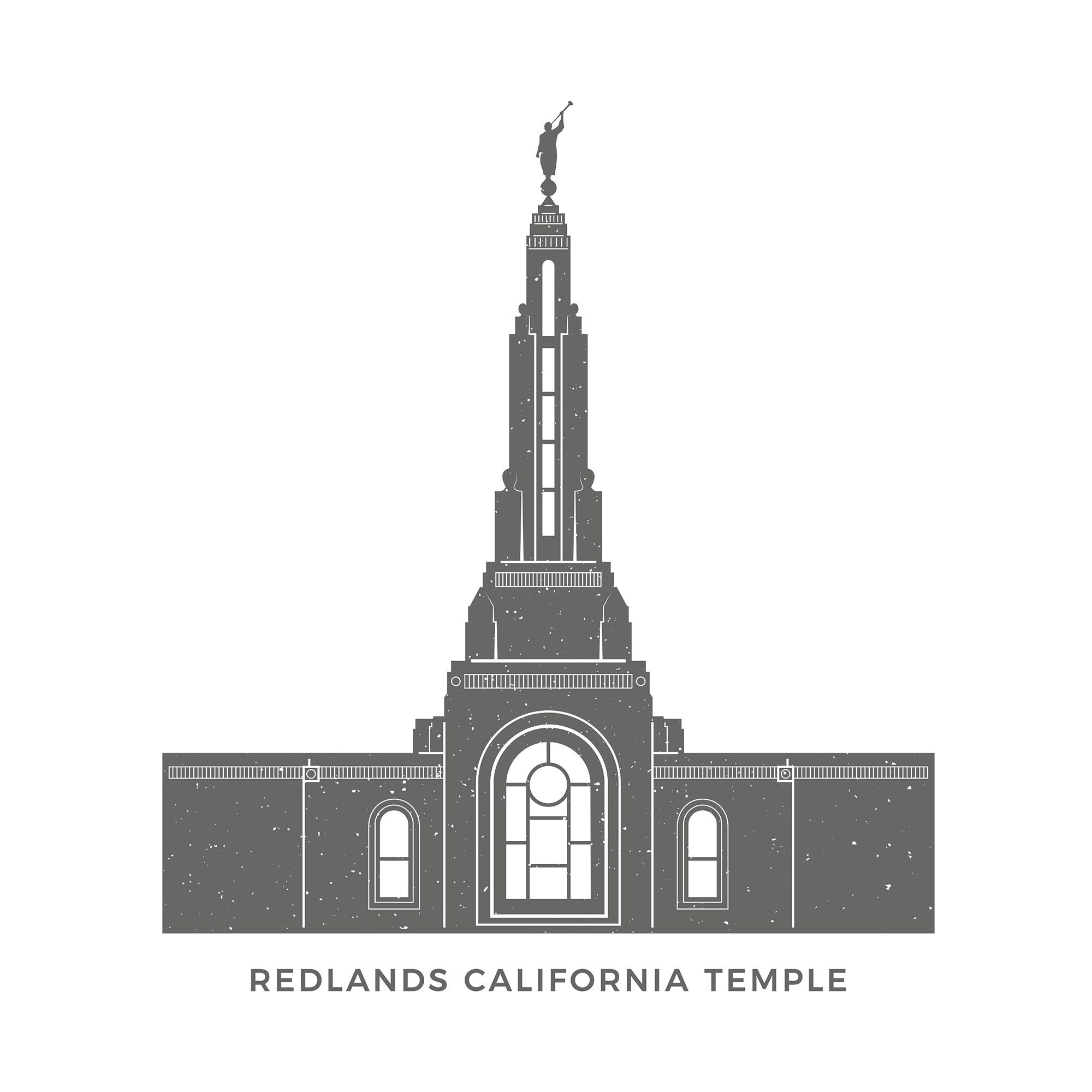 Redlands California Temple (LDS) Printable Icon - Etsy