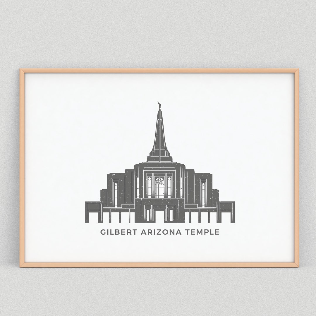 Gilbert Arizona Temple (LDS) Printable Icon - Etsy