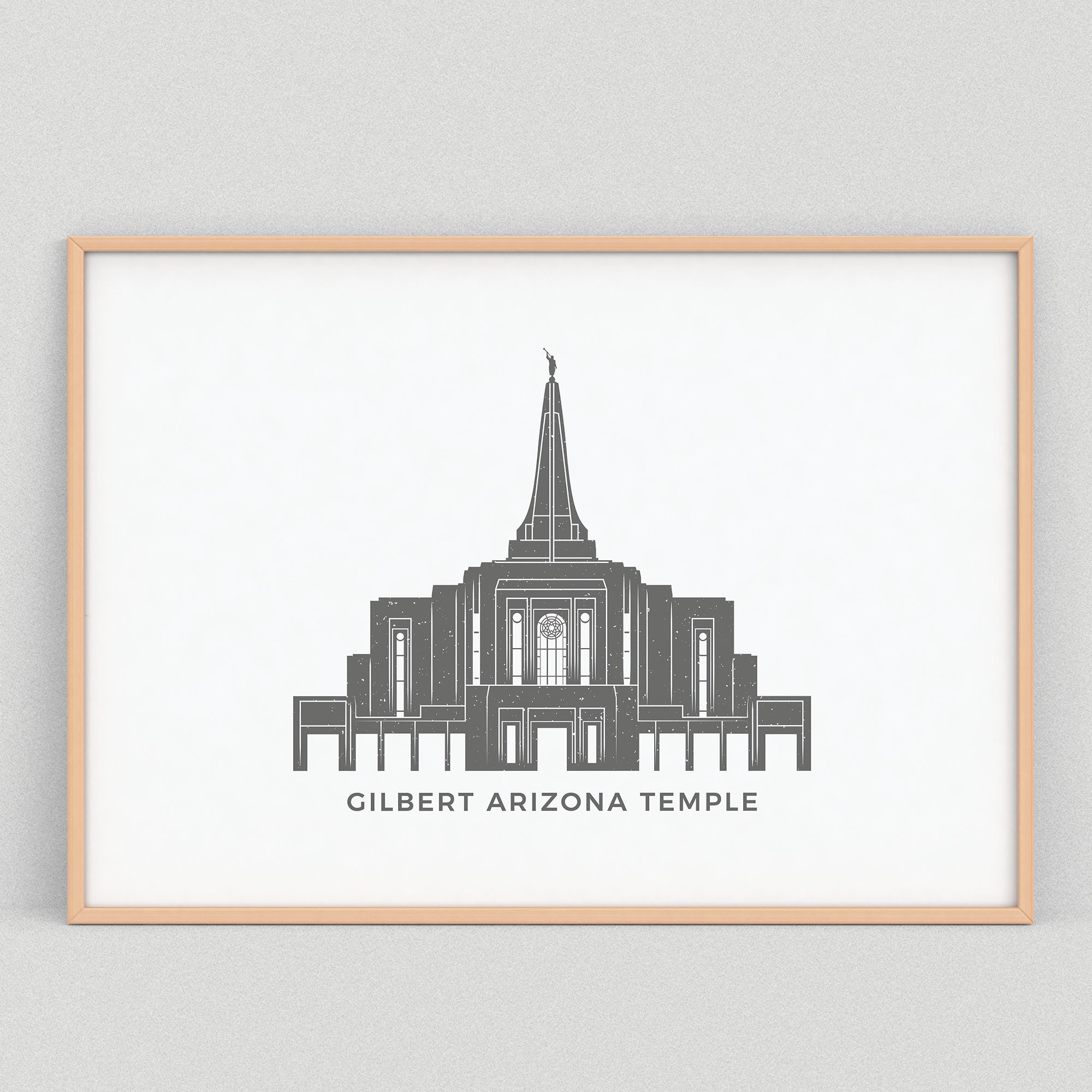 Gilbert Arizona Temple (LDS) Printable Icon - Etsy