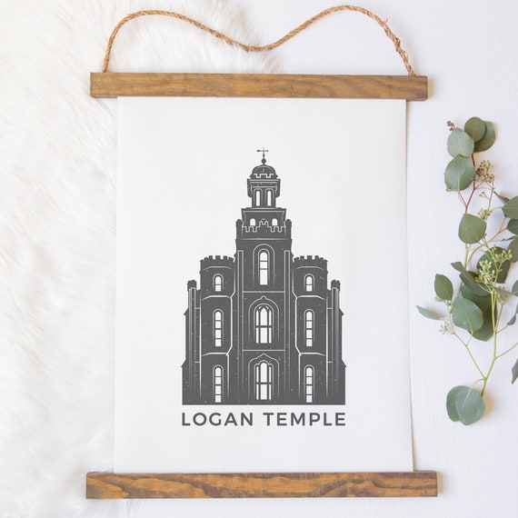 Logan Utah Temple LDS Printable Icon - Etsy