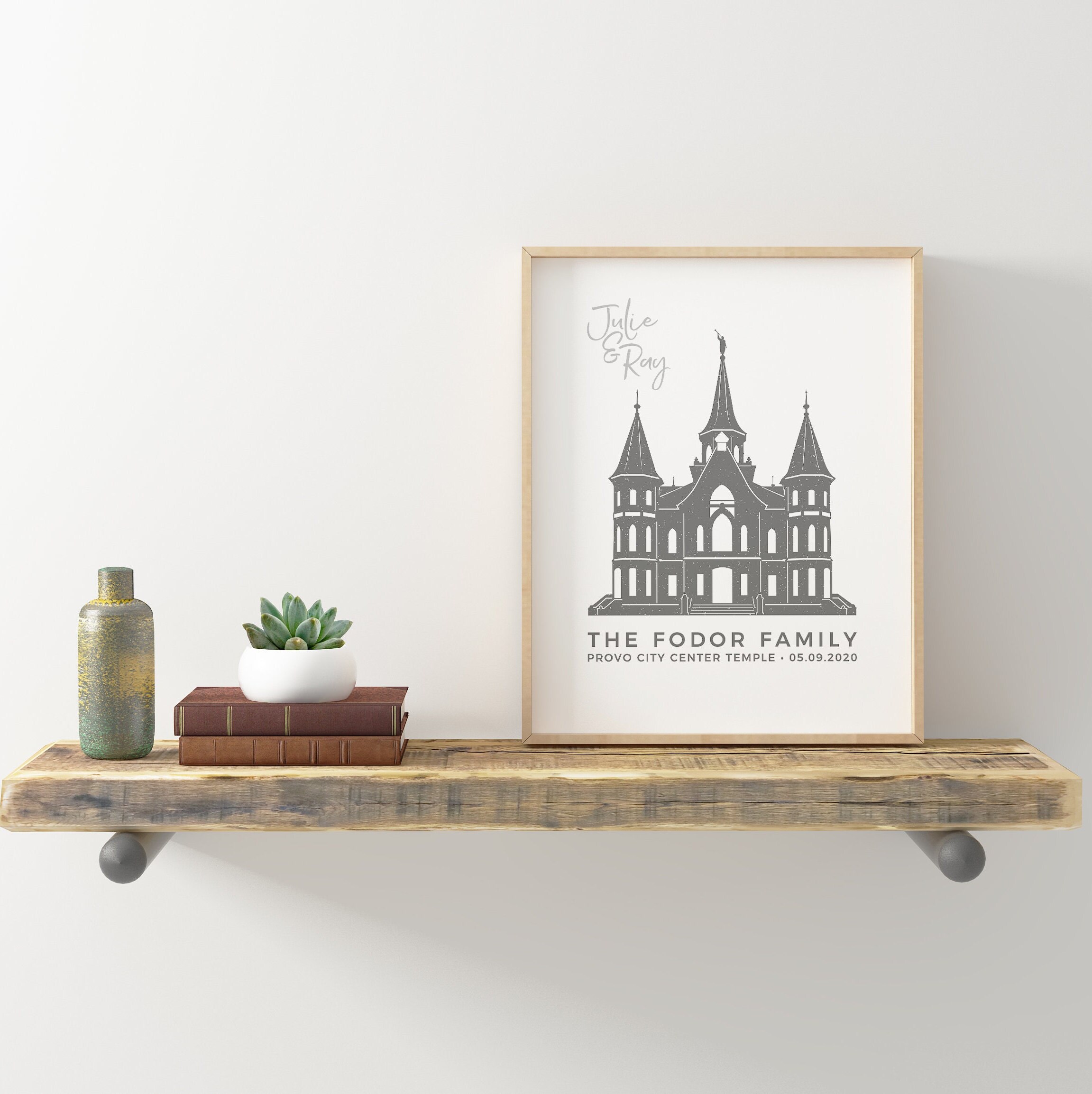 Customized Temple Wedding Gift - Select Any Temple | Digital Download ...