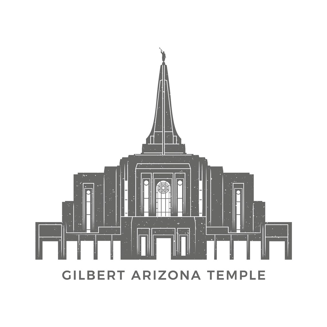 Gilbert Arizona Temple (LDS) Printable Icon - Etsy