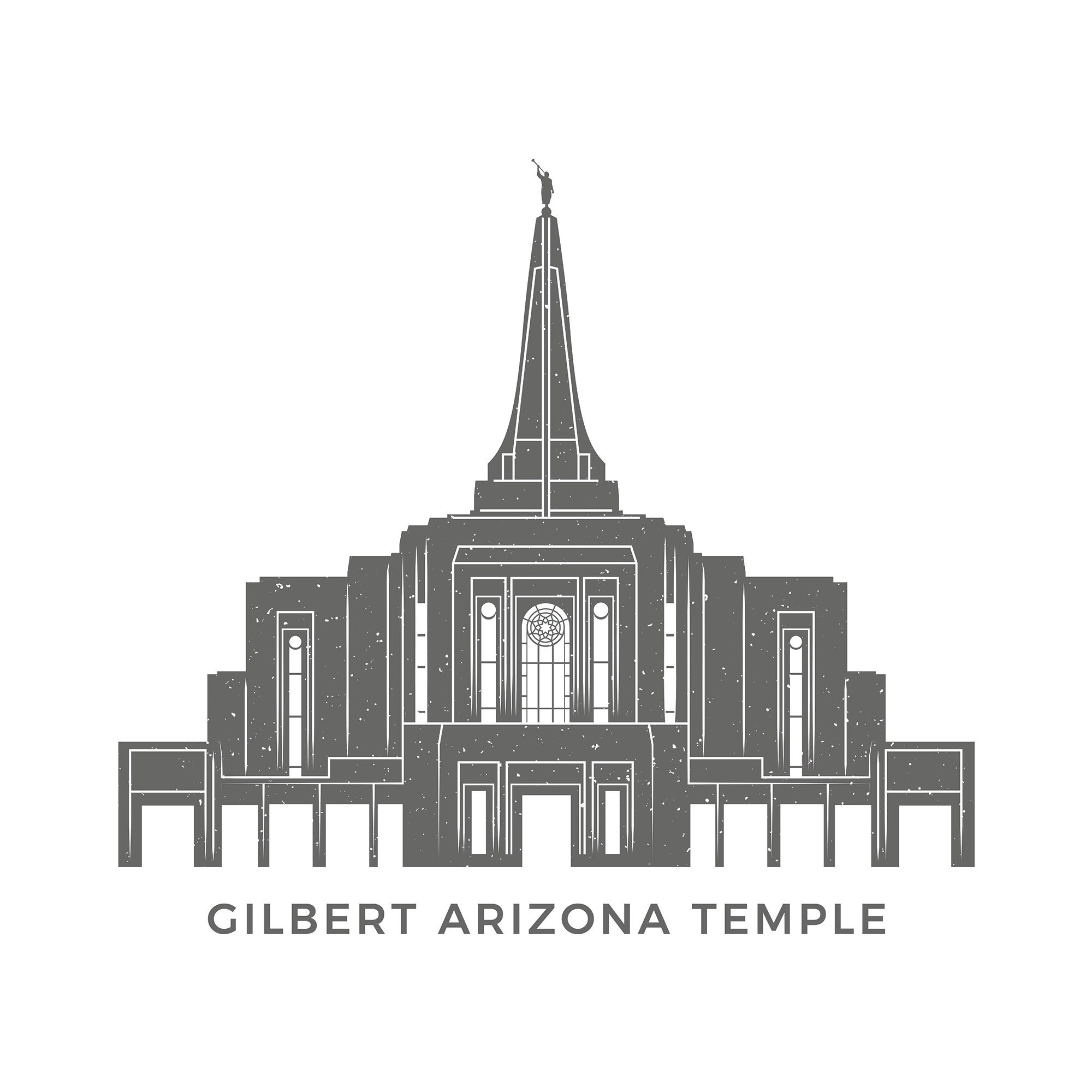 Gilbert Arizona Temple (LDS) Printable Icon - Etsy