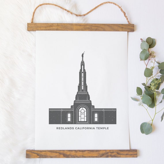 Redlands California Temple LDS Printable Icon - Etsy