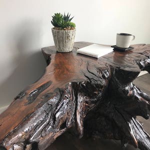 Walnut Stump Coffee Table Rustic Table Stump Table - Etsy