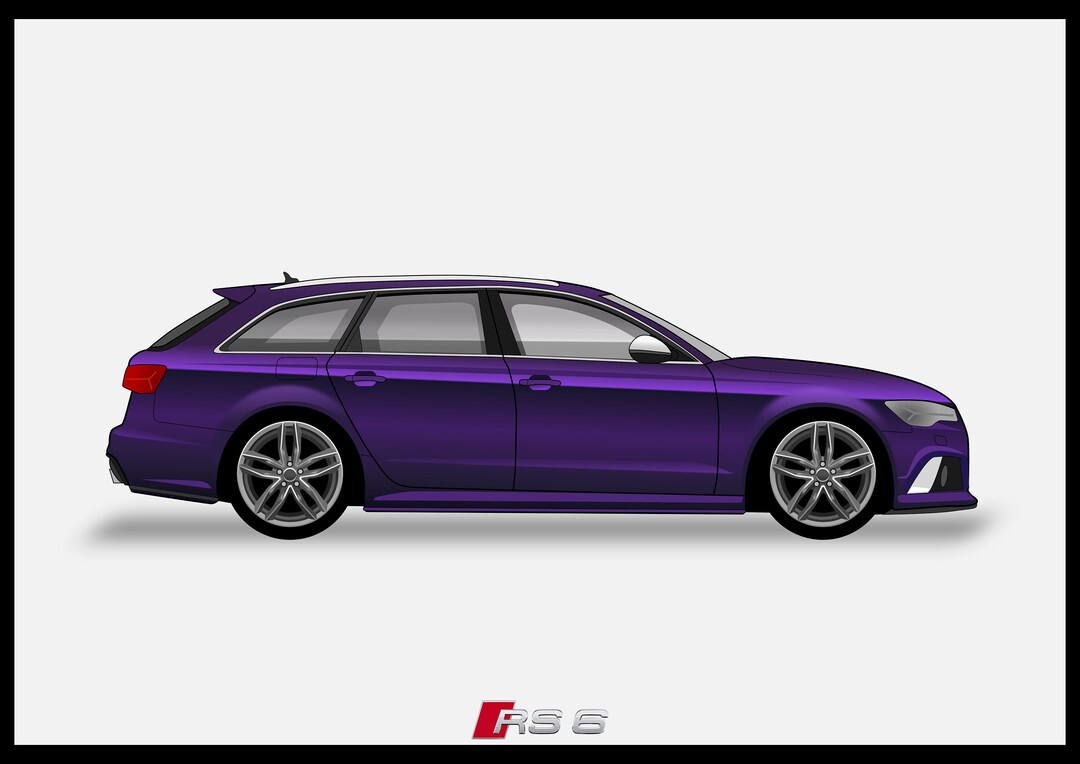 AUDI RS6 C7 Colour Vector File Download .PDF .svg .png - Etsy
