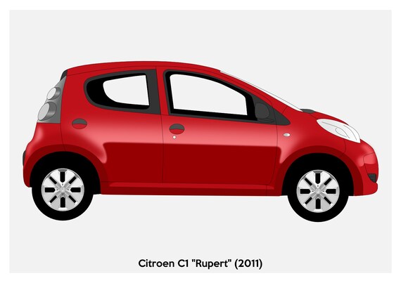 POSTER Citroen C1 Vector Art | Etsy