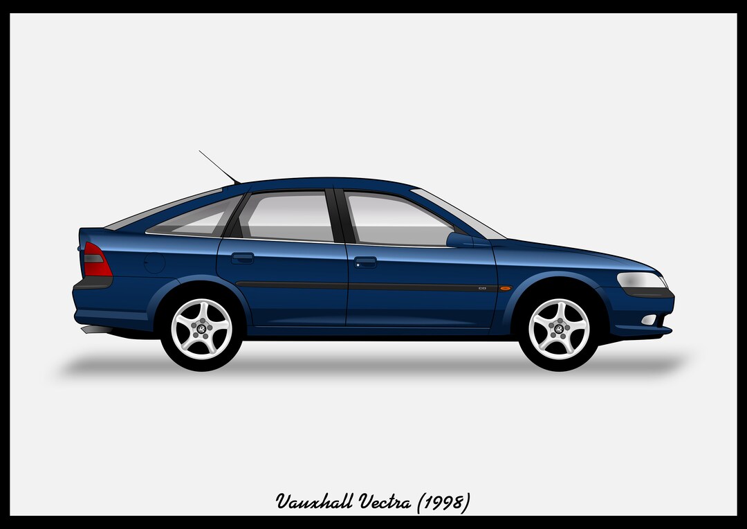 VAUXHALL VECTRA Mk1 - Colour Vector File Download - .PDF, .svg, .png - Etsy