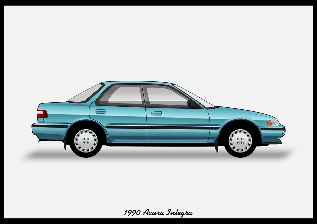 ACURA INTEGRA Colour Vector File Download - .PDF, .svg, .png - Etsy
