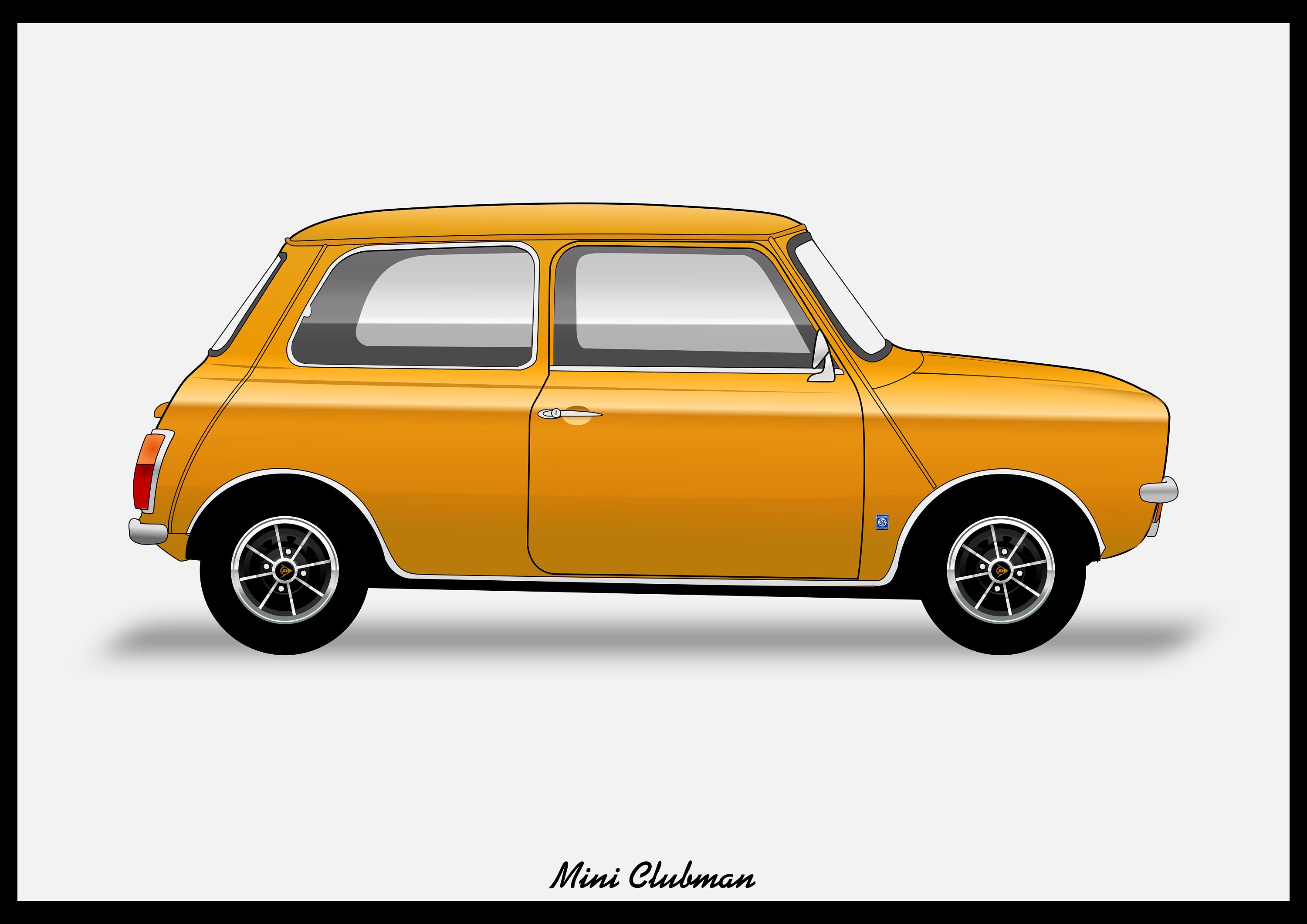 MINI CLUBMAN Colour Vector File Download .PDF .svg .png - Etsy