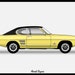 FORD CAPRI Mk1 - Colour Vector File Download - .PDF, .svg, .png - Etsy