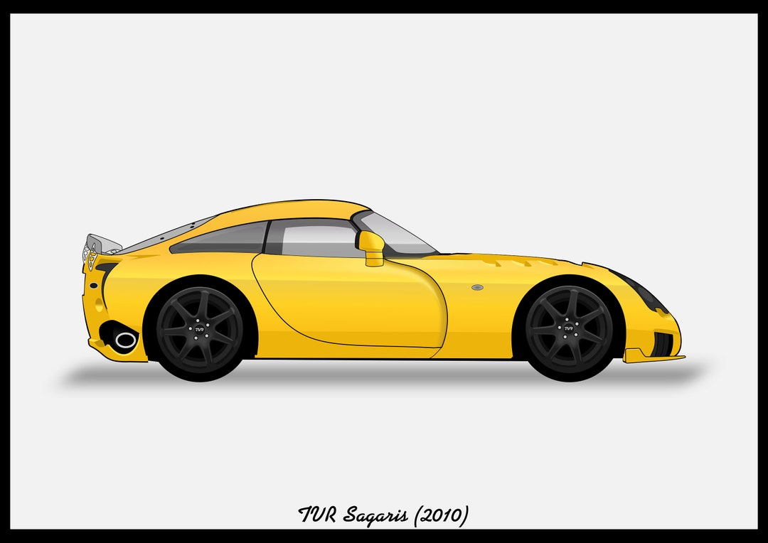 TVR SAGARIS - Colour Vector File Download - .PDF, .svg, .png - Etsy