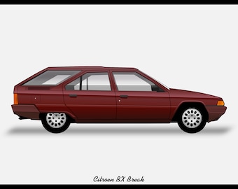 Citroen Bx Print - Etsy