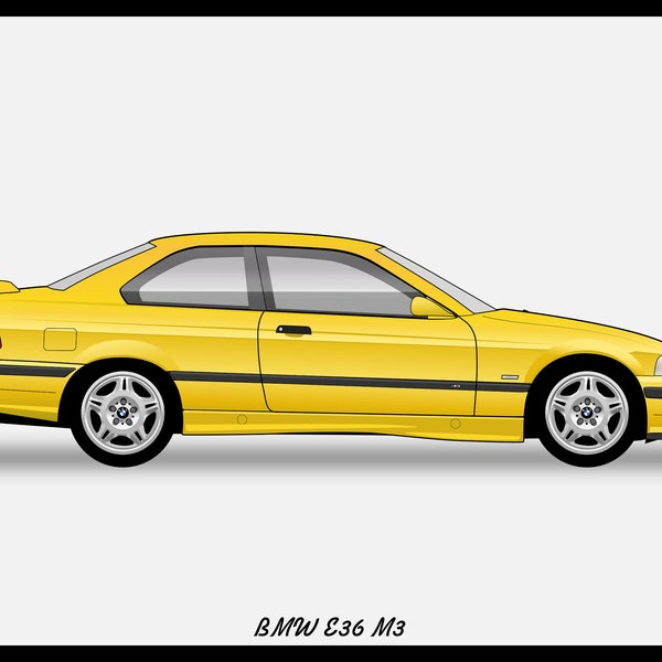 Bmw M3 E36 Svg - Etsy New Zealand