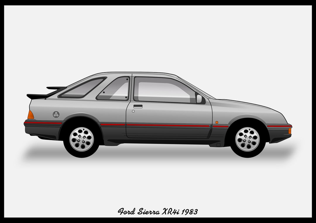 POSTER - FORD SIERRA Xr4i Vector Art - Etsy UK
