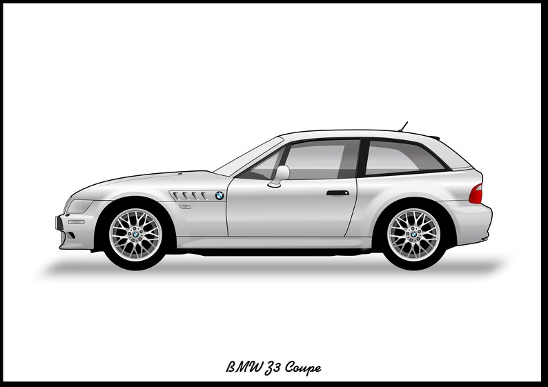 POSTER BMW Z3 Coupe Vector Art - Etsy