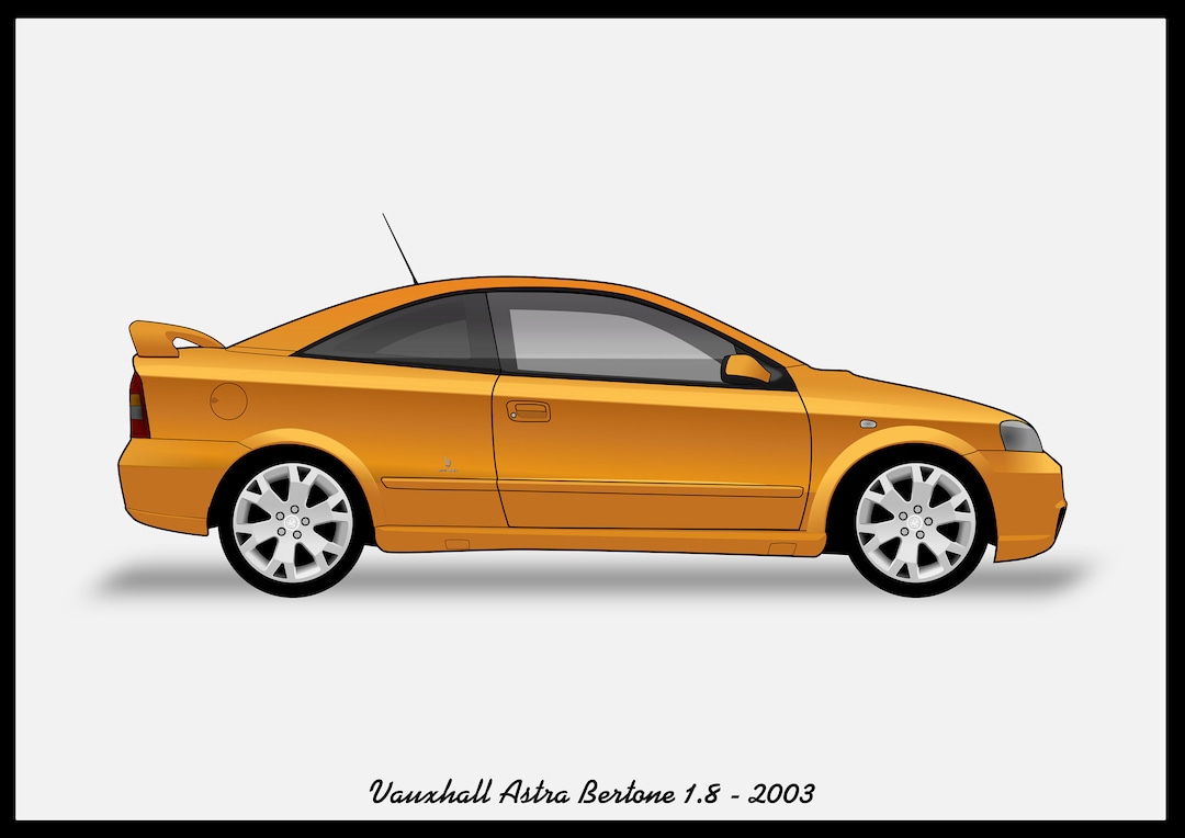 POSTER - Vauxhall Astra Mk4 Coupe Vector Art - Etsy