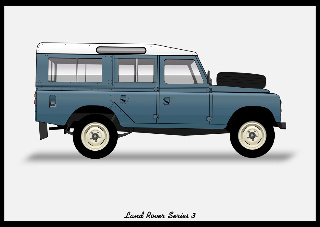 LAND ROVER Series 3 Lwb - Colour Vector File Download - .PDF, .svg ...
