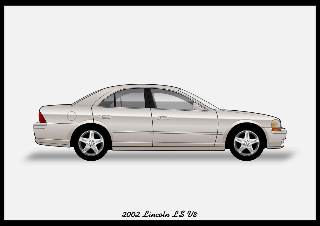 LINCOLN LS - Colour Vector File Download - .PDF, .svg, .png - Etsy