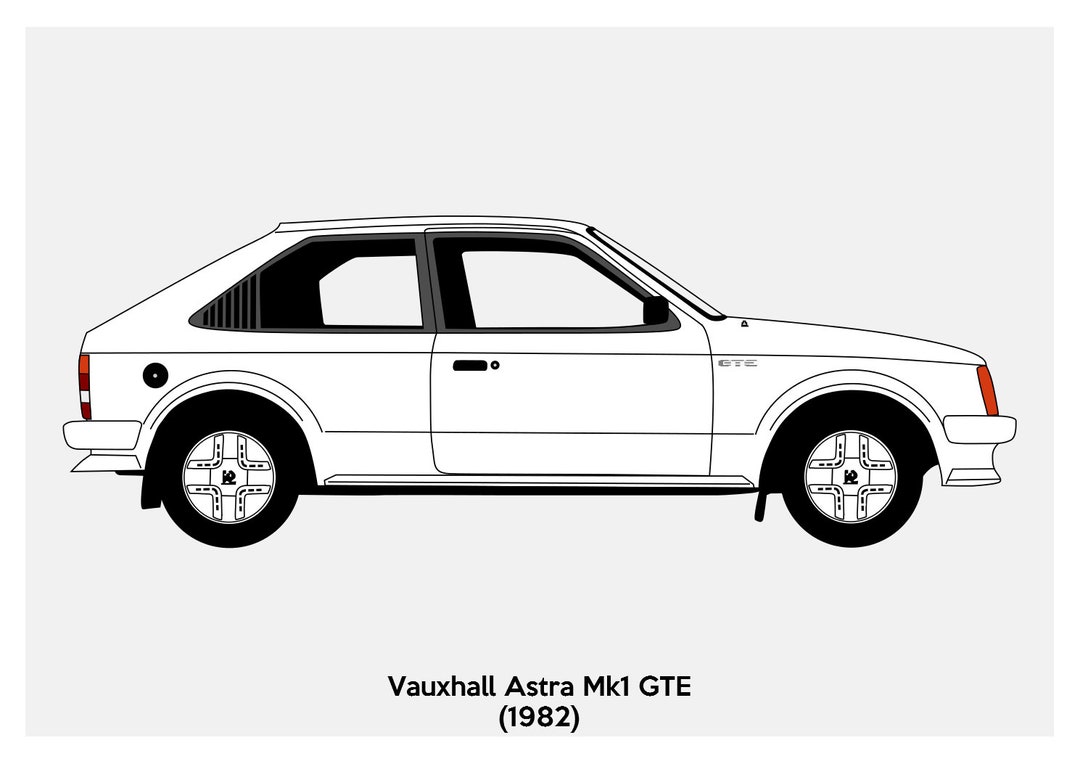 POSTER - Vauxhall Astra Mk1 GTE Vector Art - Etsy