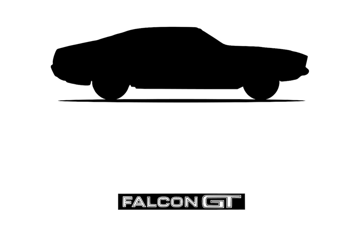Ford Falcon GT Car Silhouette Vector .SVG .PDF .png - Etsy Australia