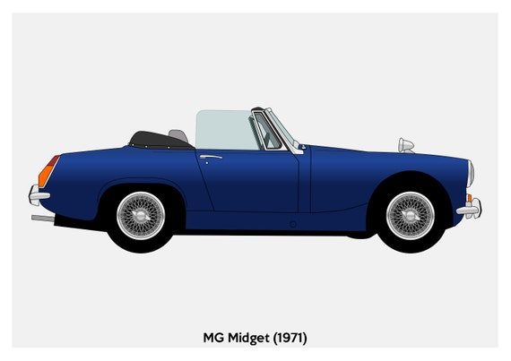 POSTER MG Midget Vector Art - Etsy