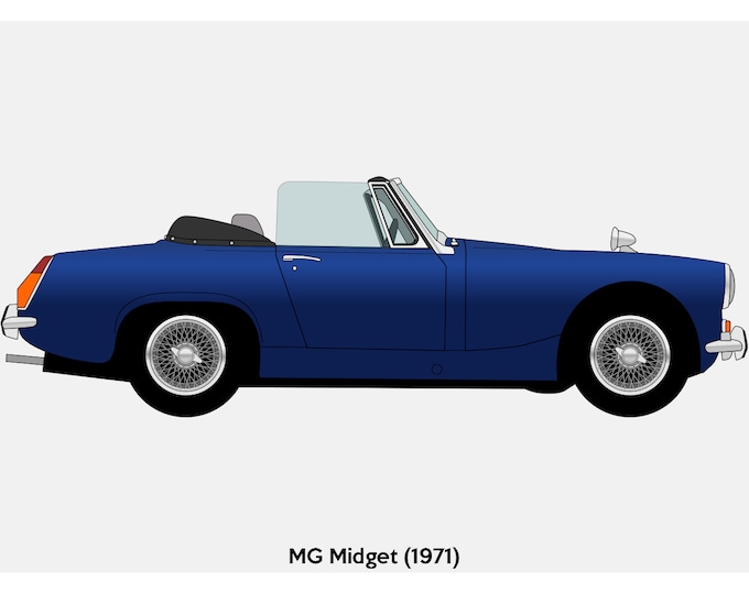 POSTER MG Midget Vector Art - Etsy
