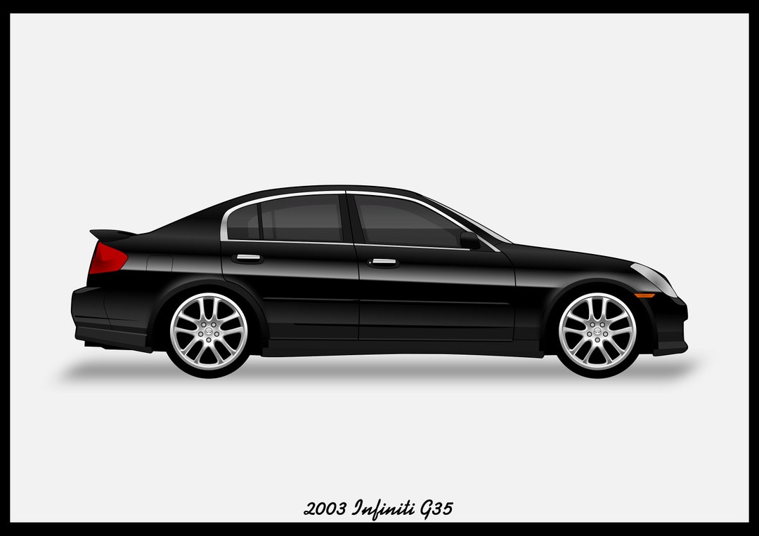 INFINITI G35 - Colour Vector File Download - .PDF, .svg, .png - Etsy