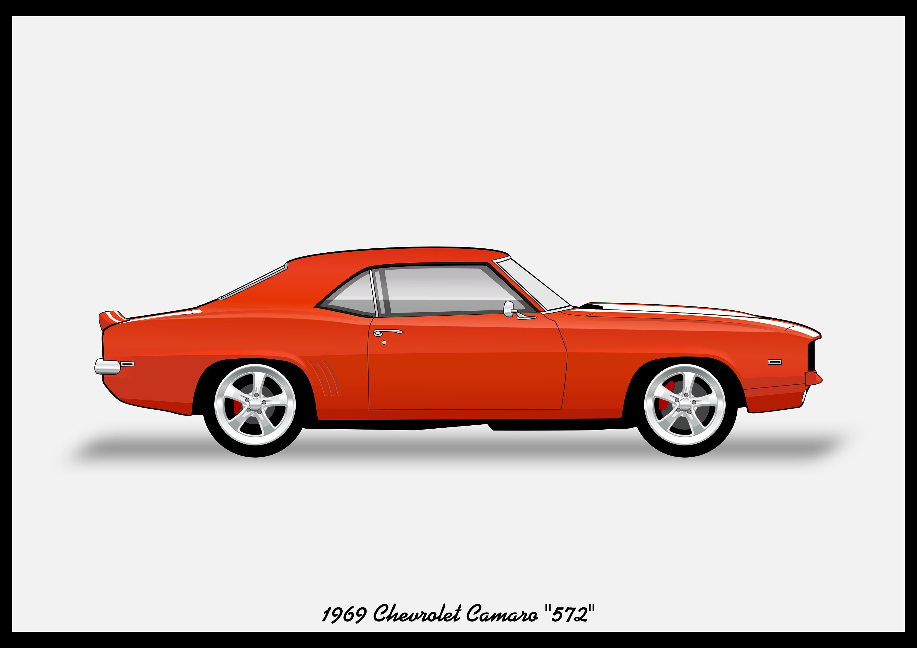 CHEVROLET CAMARO 572 - Colour Vector File Download - .PDF, .svg, .png ...