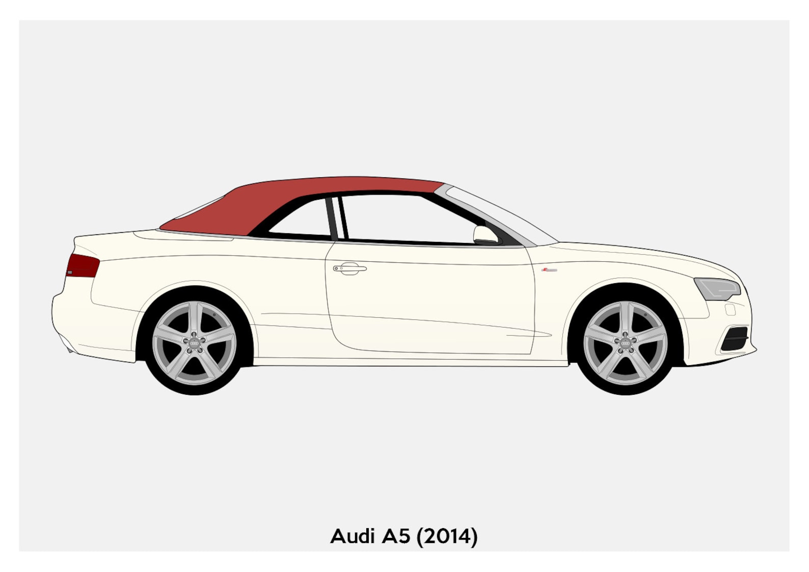 POSTER Audi A5 Vector Art - Etsy