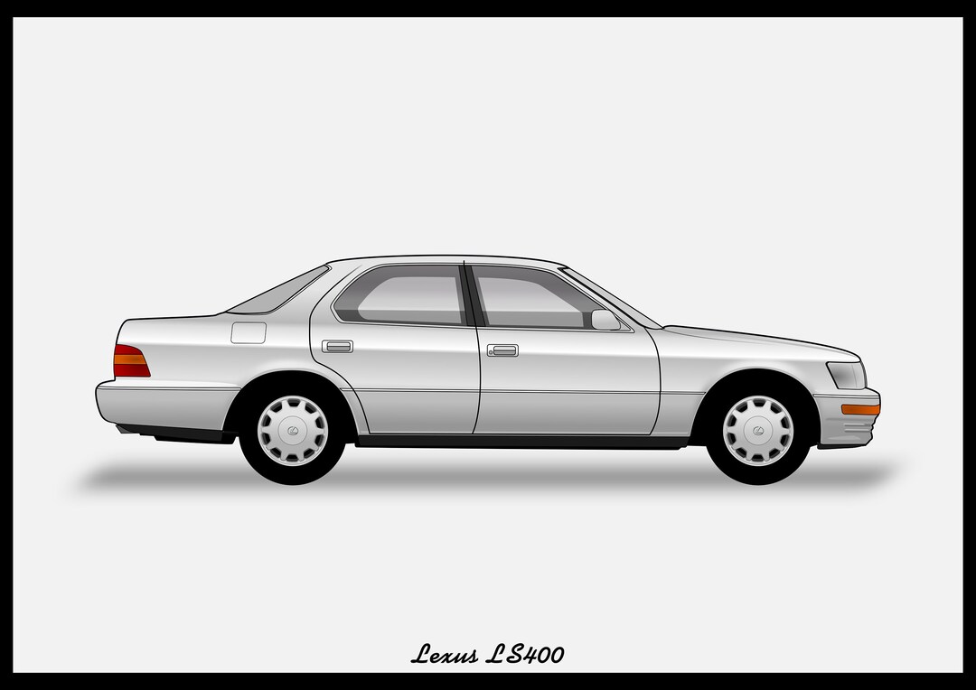 POSTER - LEXUS LS400 Vector Art - Etsy