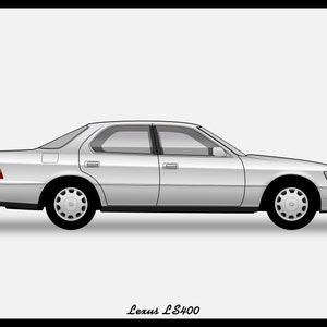 POSTER - LEXUS LS400 Vector Art - Etsy