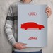POSTER - Ford Sierra Xr4i Silhouette - Etsy
