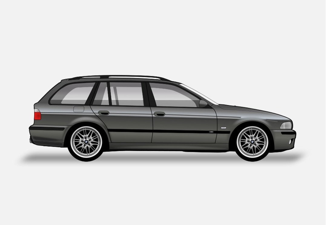 BMW E39 M5 TOURING - 5 Series - Colour Vector File Download - .PDF ...