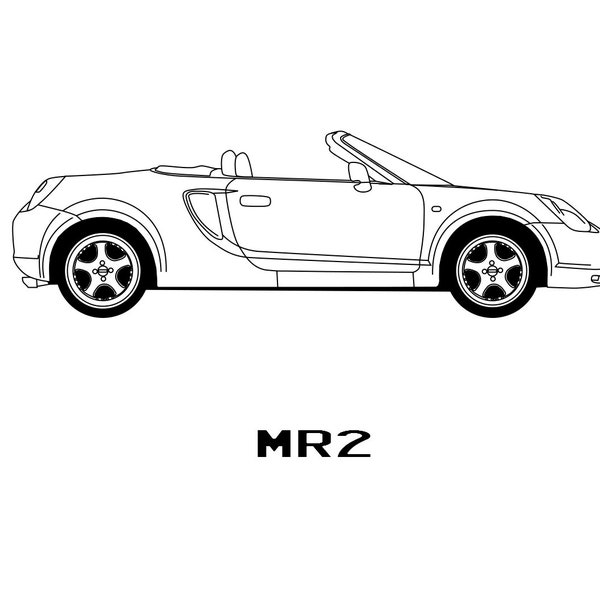 Toyota Mr2 Png - Etsy Australia