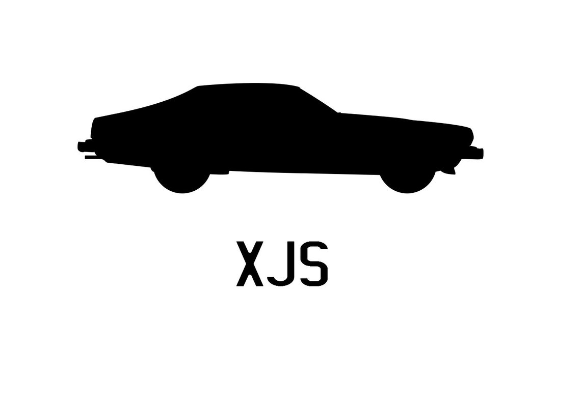 JAGUAR XJ-S Mk1 Car Silhouette Vector .SVG .pdf .png - Etsy