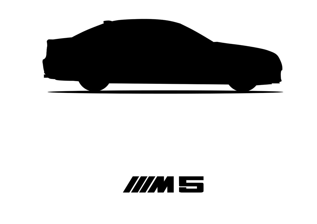 BMW E60 M5 Car Silhouette Vector - .SVG, .PDF, .png - Etsy