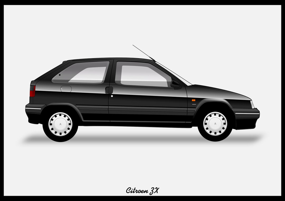 CITROEN ZX - Colour Vector File Download - .PDF, .svg, .png - Etsy