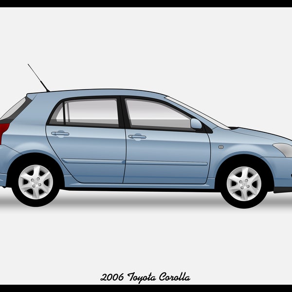 Toyota Corolla Svg - Etsy