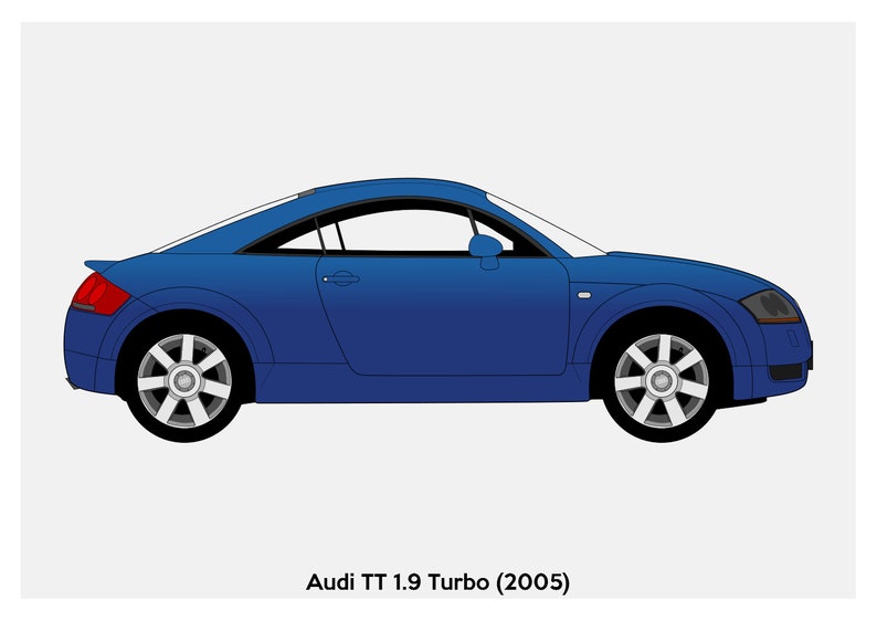 POSTER Audi TT Vector Art - Etsy