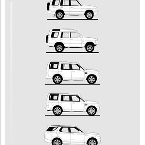 POSTER - LAND ROVER Discovery Evolution - Monotone - Etsy