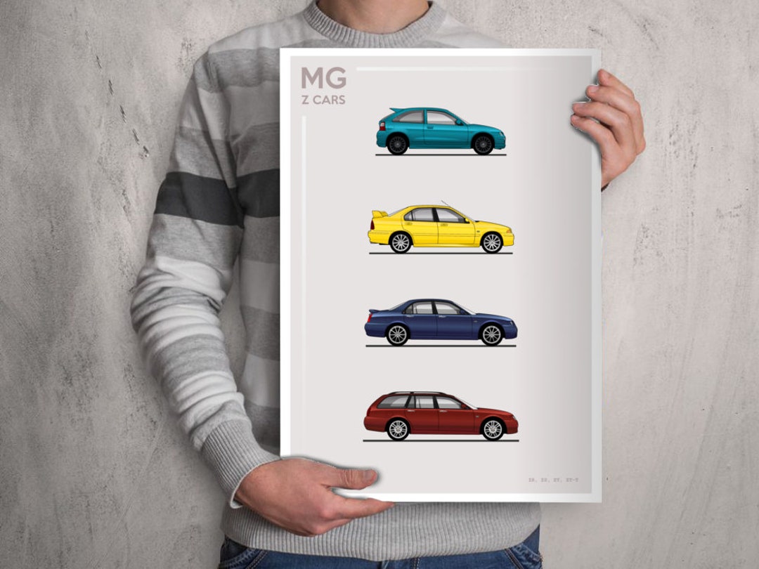 POSTER - MG Z-CARS Evolution - Colour - Etsy