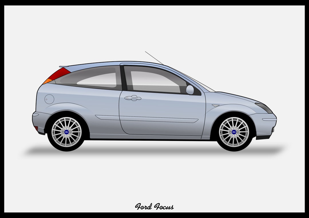 POSTER - FORD FOCUS ST170 Vector Art - Etsy