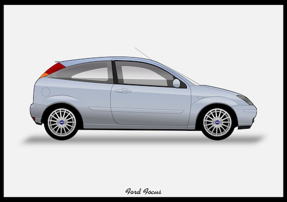 POSTER FORD FOCUS ST170 Vector Art - Etsy