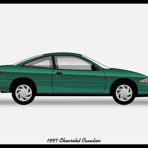 CHEVROLET CAVALIER - Colour Vector File Download - .PDF, .svg, .png - Etsy