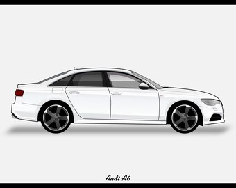 Audi A6 Svg - Etsy
