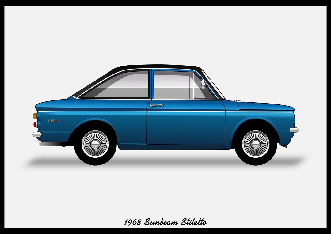 SUNBEAM STILETTO - Colour Vector File Download - .PDF, .svg, .png - Etsy