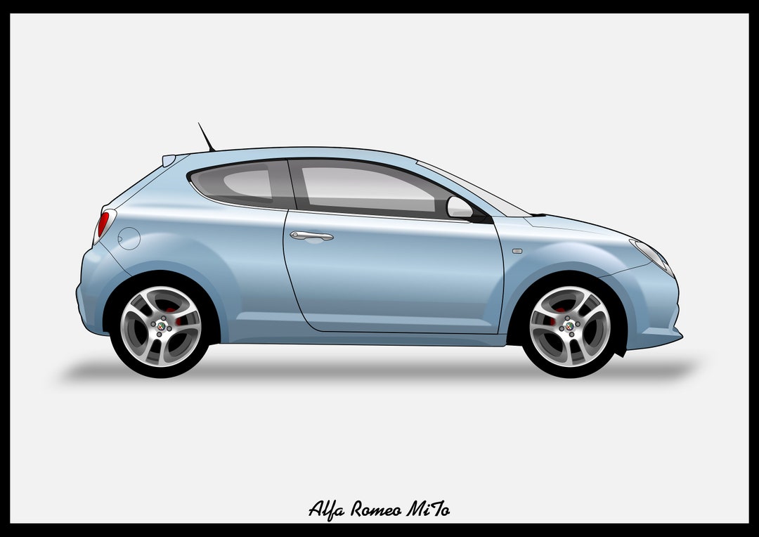 POSTER - Alfa Romeo Mito Vector Art - Etsy