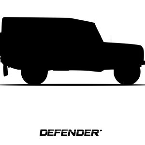 Land Rover Defender 110 Car Silhouette Vector - .SVG, .PDF, .png - Etsy